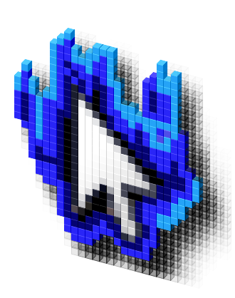 blue fire Cursor