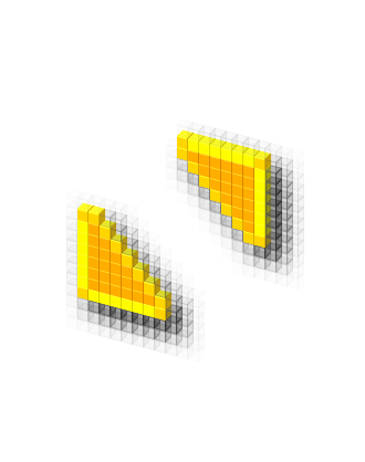 yellow,diagonal resize Cursor