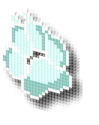 Cute teal doggy pawprint Cursor