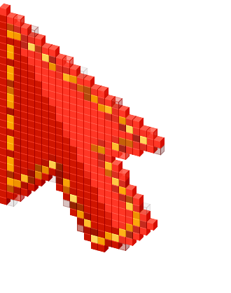 BIG RED STICHED ARROW Cursor