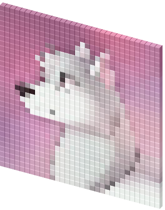 White furry wolf cursor Cursor