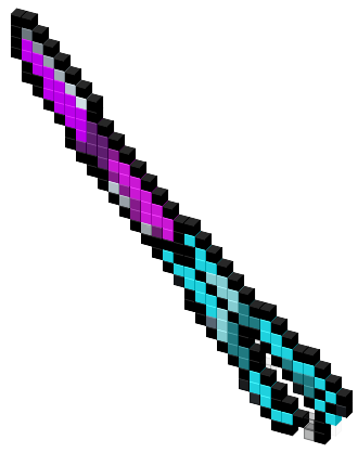 butterfly knife purple and blue Cursor