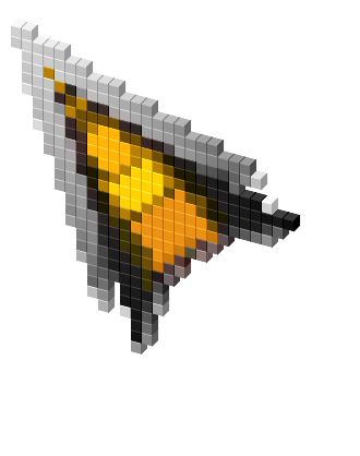 orange/amber pointer Cursor