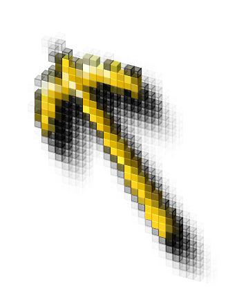 Golden pickaxe Cursor