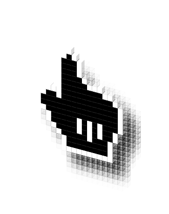 Link Select Black/White Glove Cursor